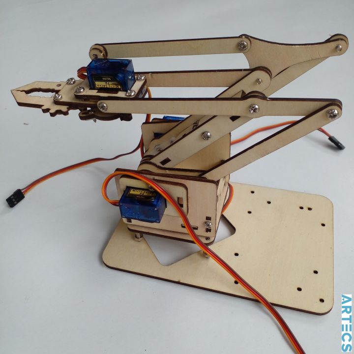 DIY meArm 4DOF Mini Industrial Arduino Robotic Arm (version 1.1) Latest ...