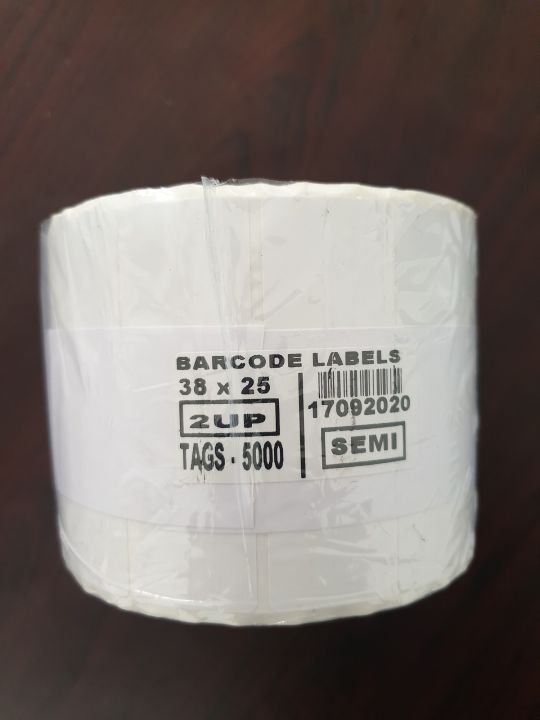 38mm×25mm 2UP Barcode Sticker Roll 5000 Labels | Daraz.lk