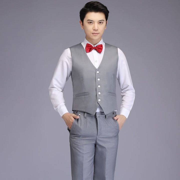 Groomsman Suit Brothers' Clothes 2024 New Men's Summer Shirt Vest ...