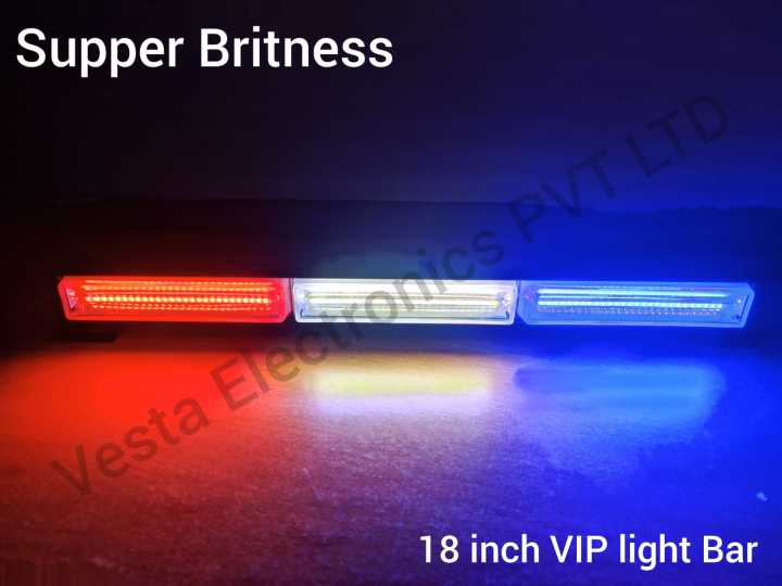 VIP Light bar 18 inch light bar red/white/blue vip light bar | Daraz.lk