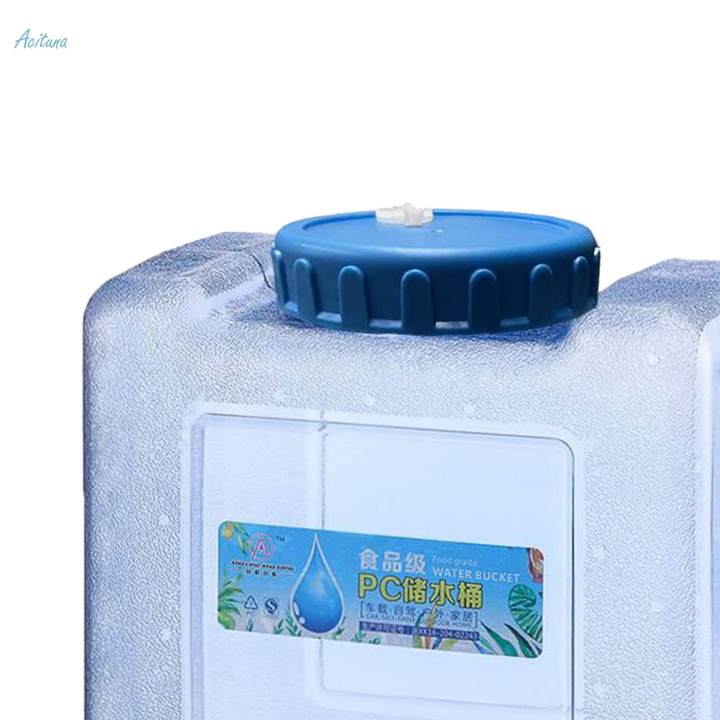 Outdoor Pure Water Bucket with Lid and Tap, Portable Food Grade 5L ...