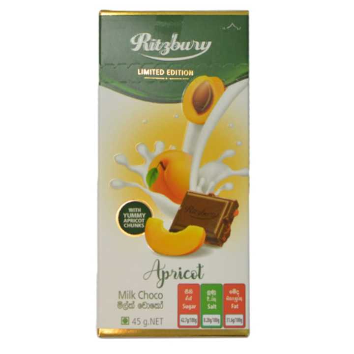 Ritzbury Apricot Chocolate 45G | Daraz.lk