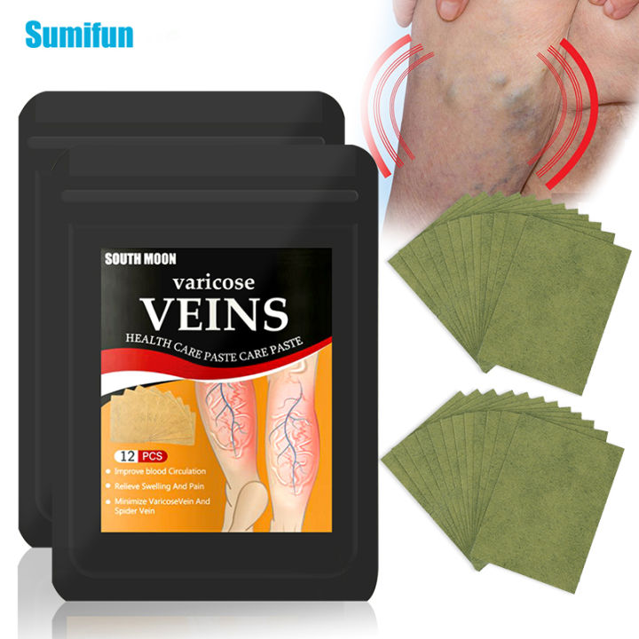 12Pcs Herbal Varicose Veins Detox Healing Patch Vasculitis Phlebitis ...