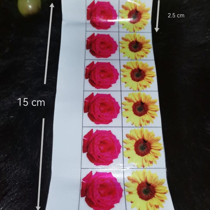 Transparent flower stickers | Daraz.lk