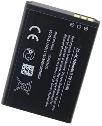 NOKIA BL - 4C Battery 950mAh 3.7V 3.5Wh Battery For NOKIA 100% Best ...