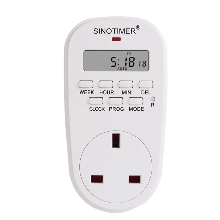 BR Plug Outlet Electric 7 Day Weekly Programmable Digital Plug Timer ...