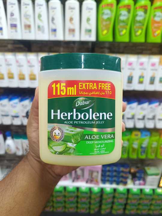 Dabur Herbolene - 540 ml Aloe Petroleum Jelly Vaseline With Aloe Vera ...