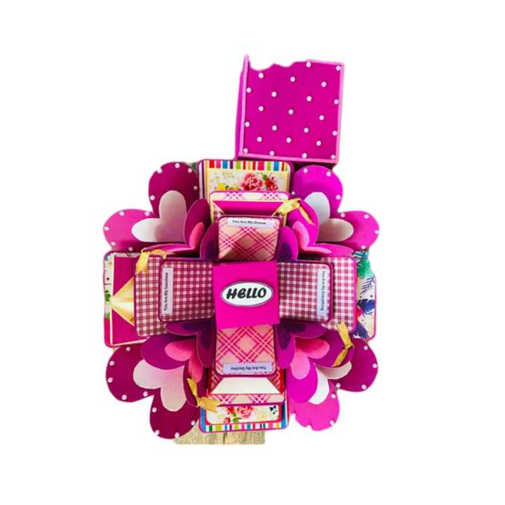 Explotion/exploding gift box for lovers/ birthday/ anniversary empty ...
