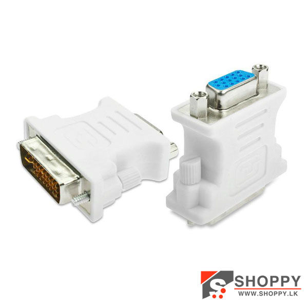 DVI-I Male to VGA Female 24+5 Port Adapter Converter Works With PC, Lap ...