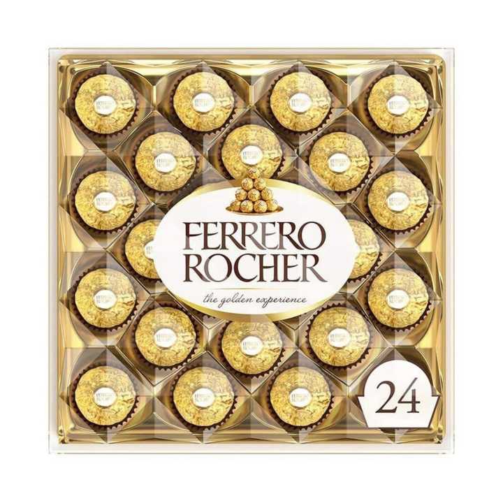 Ferrero Rocher Premium Chocolates 24 Pieces Gold Wrapping Chocolate ...
