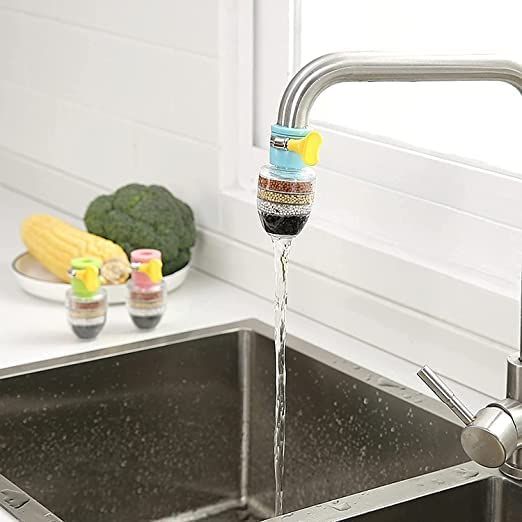 Tap Water Purifier Filter Faucet 6 Layer Carbon Activated Dust Chlorine ...