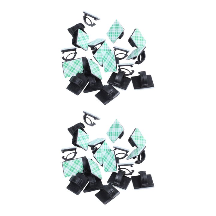 40Pcs Adhesive Car Cable Clips Cable Winder Drop Wire Tie Fixer Holder ...