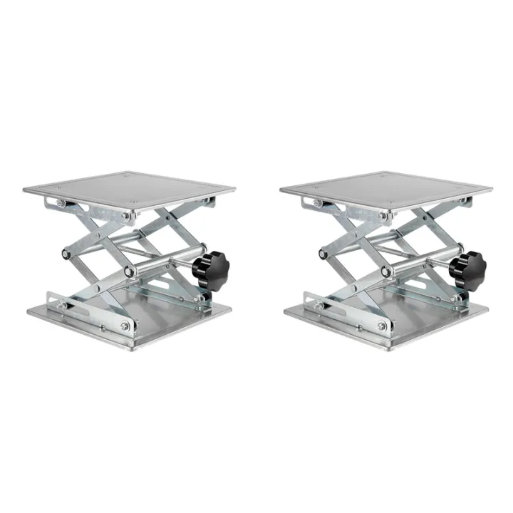 2X Laboratory Lift Stand, Lab Jack Scissor Stand Platform, Table ...