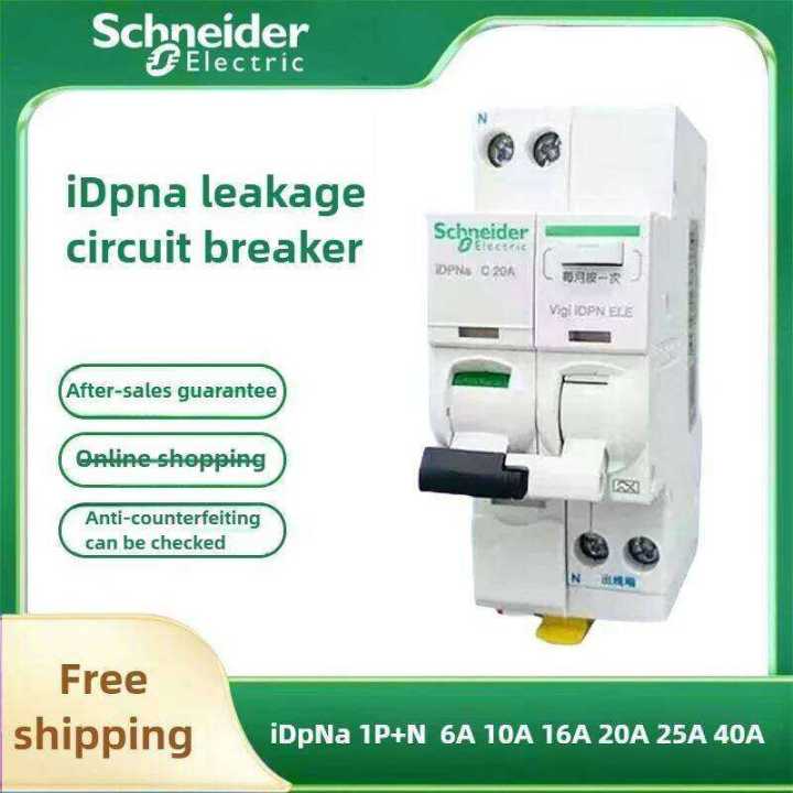 Schneider Electric MCB iDPNa 1P+N Mini Circuit Breaker with 30mA ...