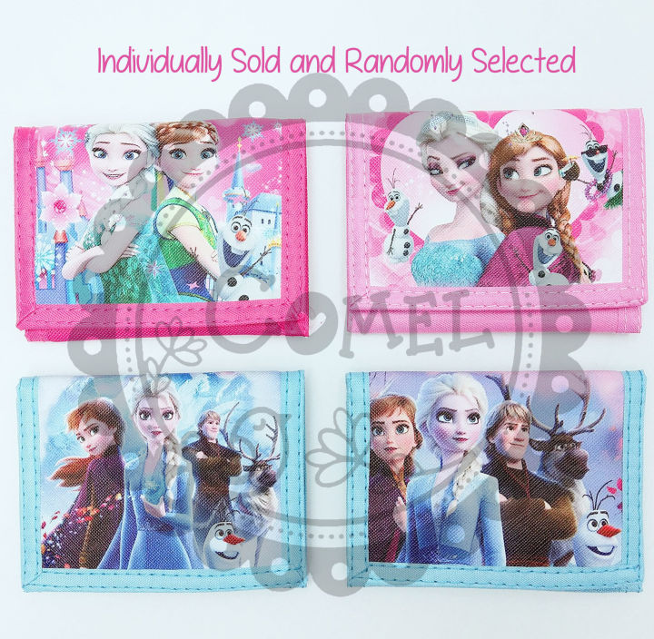 Comel Frozen Elsa Anna Wallet Tri Fold Wallet | Daraz.lk