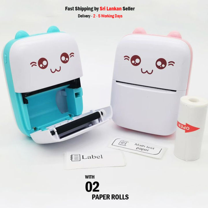 Small Portable Wireless Thermal Photo Printer Pocket Student Mini ...