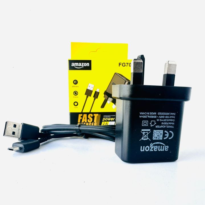 AMAZON | FG704 | Fast Charger Adapter 18W + Cable 1 SET | Daraz.lk