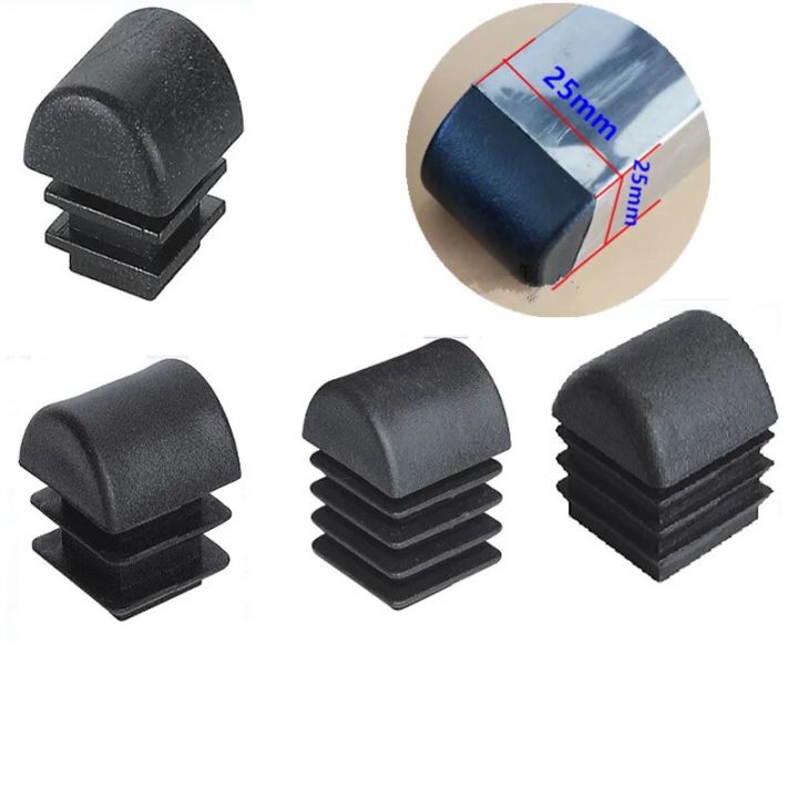 4 s Square Plastic Blanking End Caps Tube Pipe Inserts Plug Bung for ...