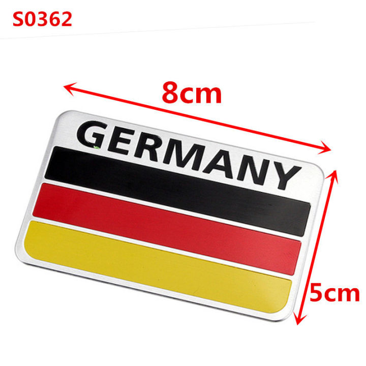 【beauty code】3D Germany German National Flag Badge Front Grill Grille ...