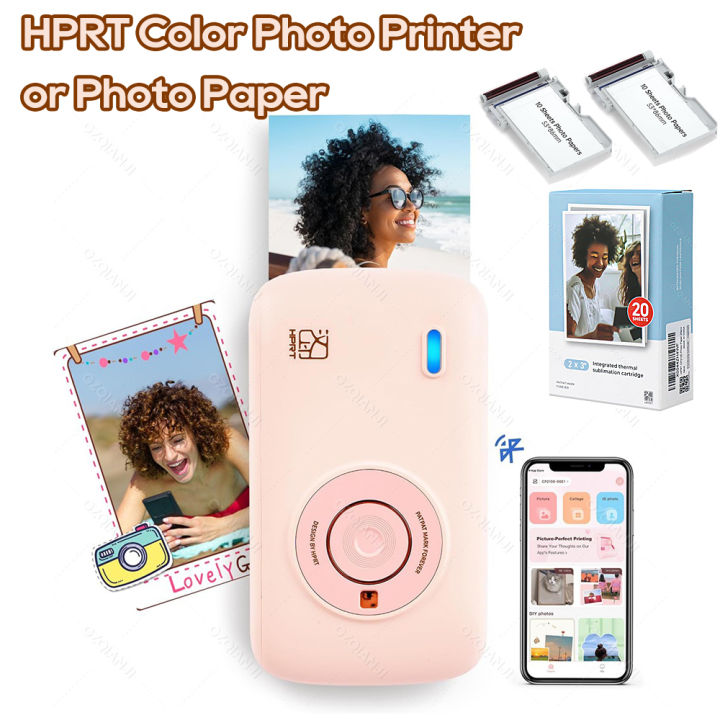 HPRT CP2100 Portable Color Photo Printer Bluetooth Wireless Connection ...