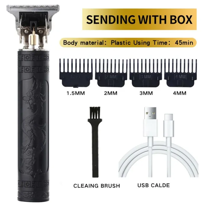 Professional Men Hair Trimmer Barber Wireless Rechargeable Beard ...