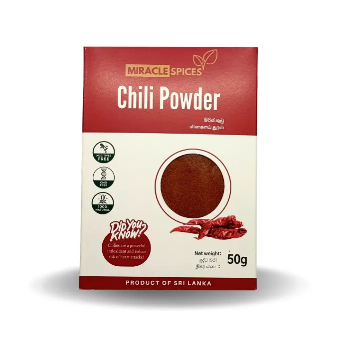 Miracle Spices Red Chili Powder 50g | Daraz.lk