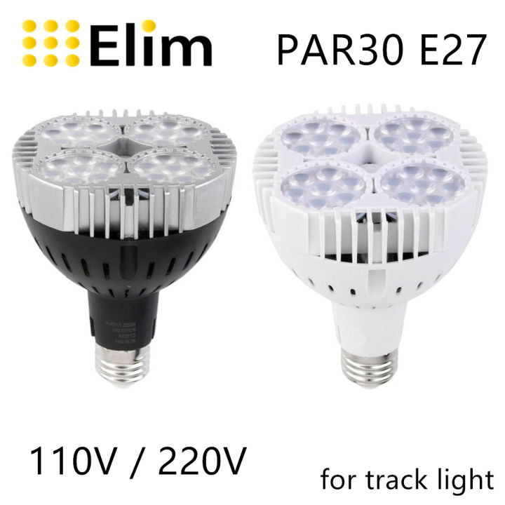 PAR30 LED E27 LAMP 220v 110v Led Bulb PAR Track Light 45W 30W 40W 3000K ...
