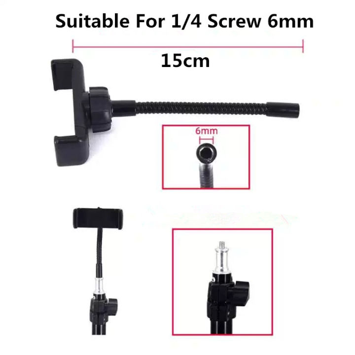 NEW Phone Holder Flexible Hose Long Arm Phone Clip For Ring Light ...