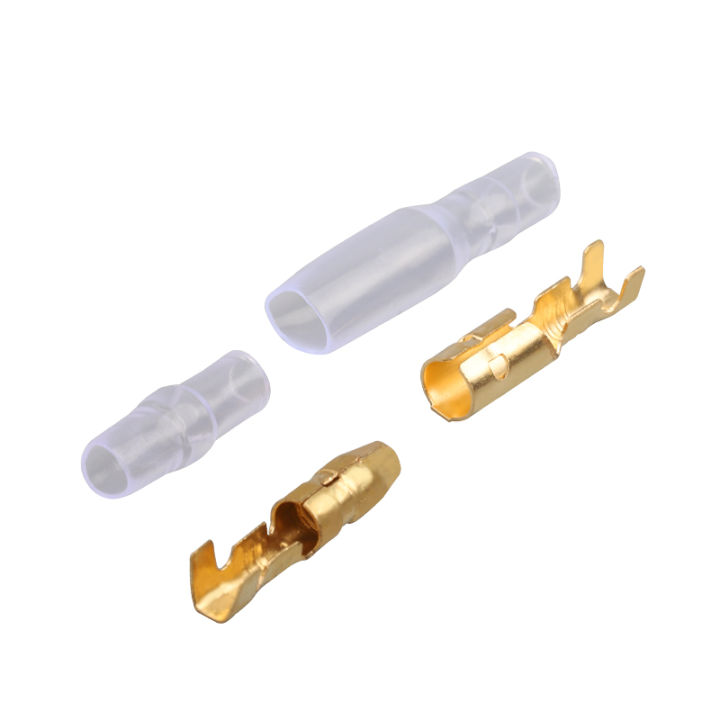 50 Sets 4mm Car Motorcycle Electrical Connector Wire Male Female Socket ...