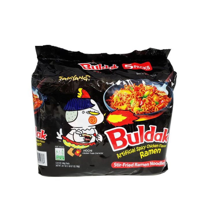 Samyang Korean Buldak Fire Ramen Super Spicy Instant Noodles (140g) 5 pack 700g | Daraz.lk
