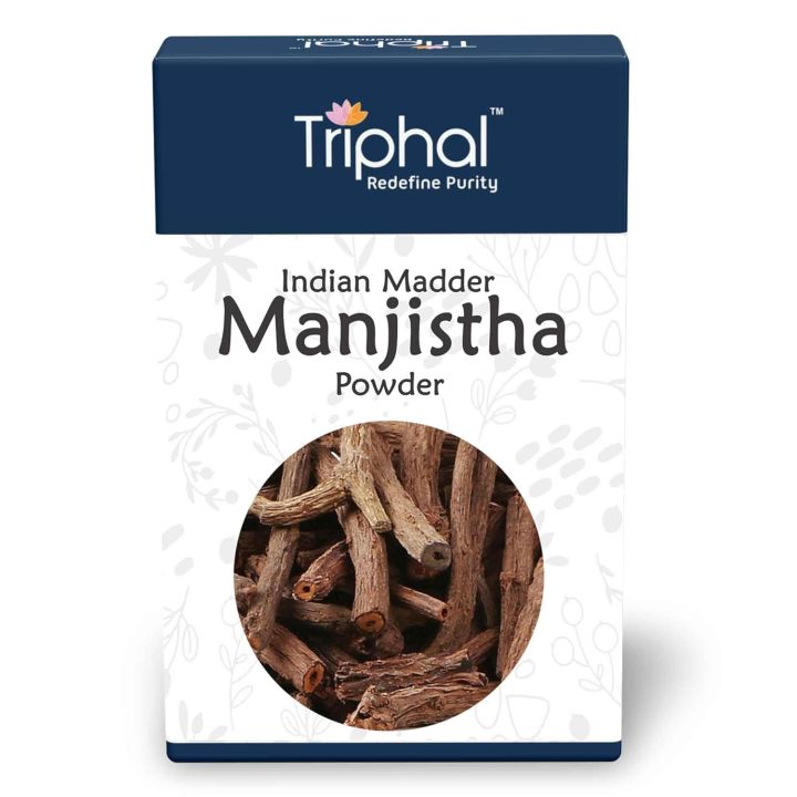 TRIPHAL Manjistha Powder 100g | 100% Pure & Edible Grade Manjishtha ...