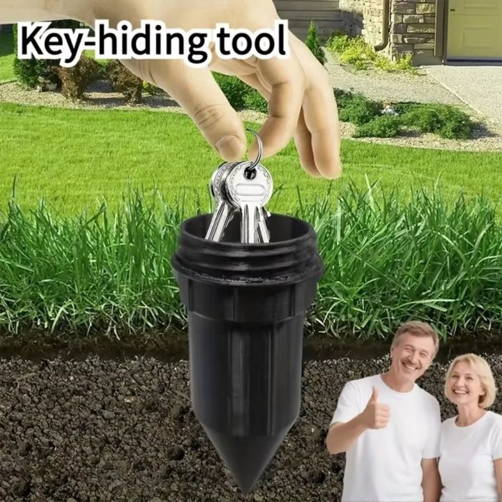 Storage Case Plastic Garden Key Hider Key Safe Realistic Underground ...