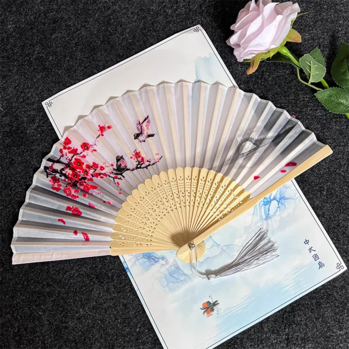 Handmade Paper Fan Portable Hand Fan Elegant Classical for Home Decor ...