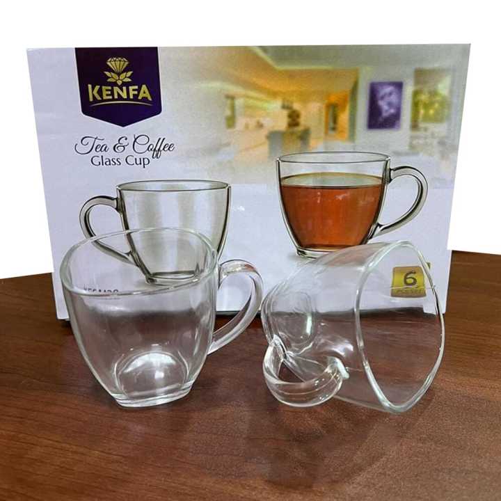 Coffee & Tea Glass Cups 6 Pieces Set | Daraz.lk
