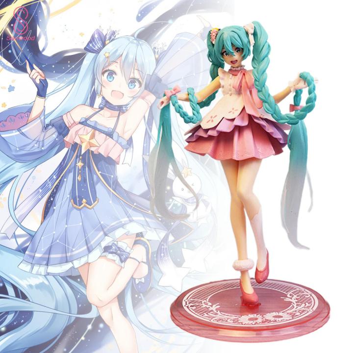 【Dream Sailing Store 】18cm Hatsune Miku Figure with PVC Model Cute Girl ...