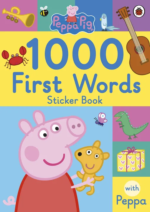 kids educational book Peppa Pig: 1000 First Words Sticker Book | Daraz.lk
