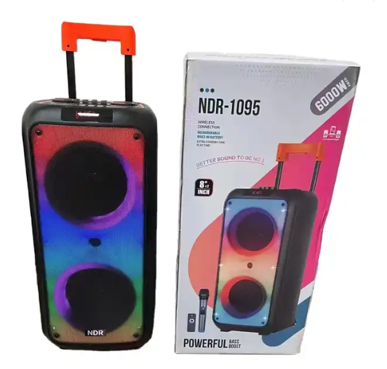 NDR 1095 Bluetooth Speaker 2 Year Warranty with Wireless MIC, Remote control BLUETOOTH, USB, SD ...