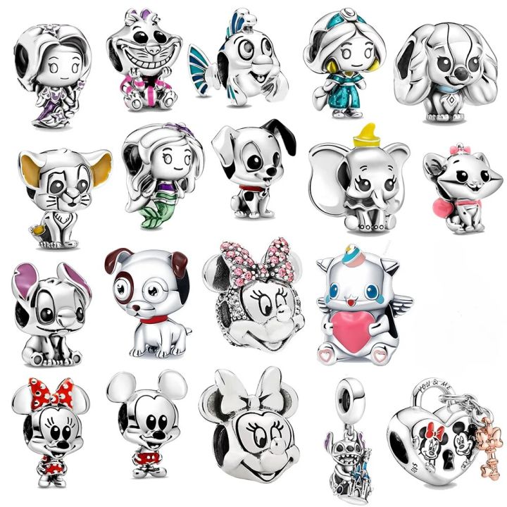 2022 plata charms of ley 925 Silver Bead Girl princess Series beads fit ...