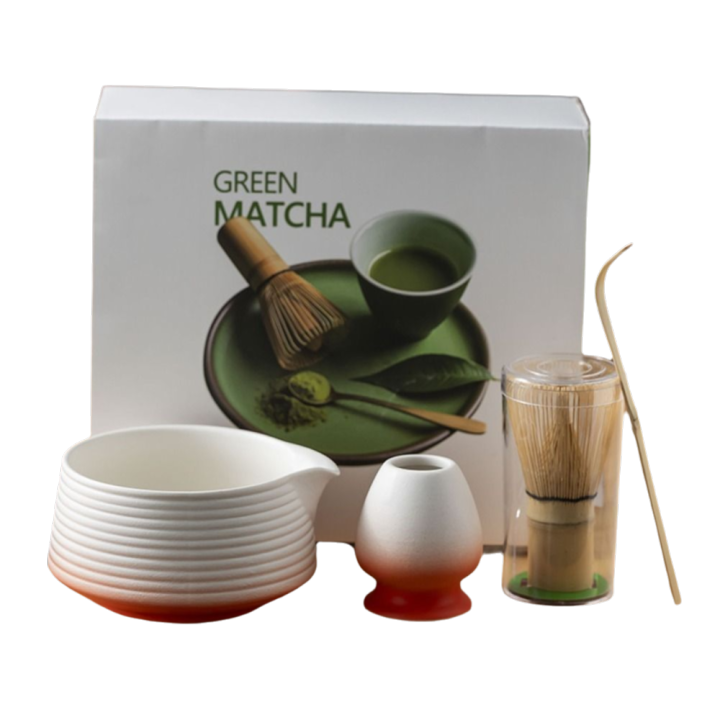 New Reusable Matcha Bowl Ceramic Bamboo Safe Matcha Making Kit Gradient ...