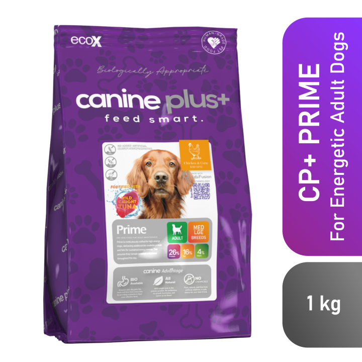 Canine Plus+ Prime Dog Food [Chicken & Corn] 1kg | Daraz.lk