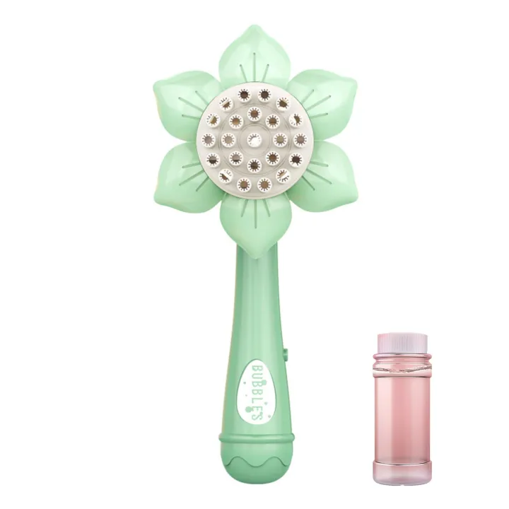 Radiant Sunflower Bubble Machine Electric Sunflower Bubble Maker Wand ...
