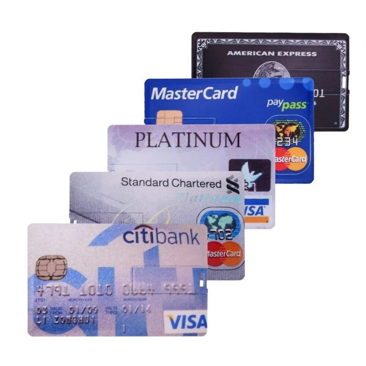 credit card 2.0 model Flash Drive 16GB memory Bank card 32GB 64G 128GB ...