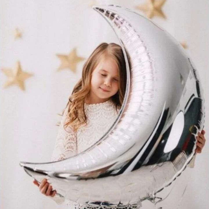 1 36 inch moon balloon shaped aluminum film balloon birthday party ...