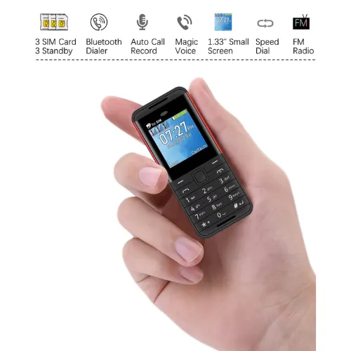 SERVO BM5310 3 Feature Phone SIM Card 3 Standby mini Mobile Phone Auto ...