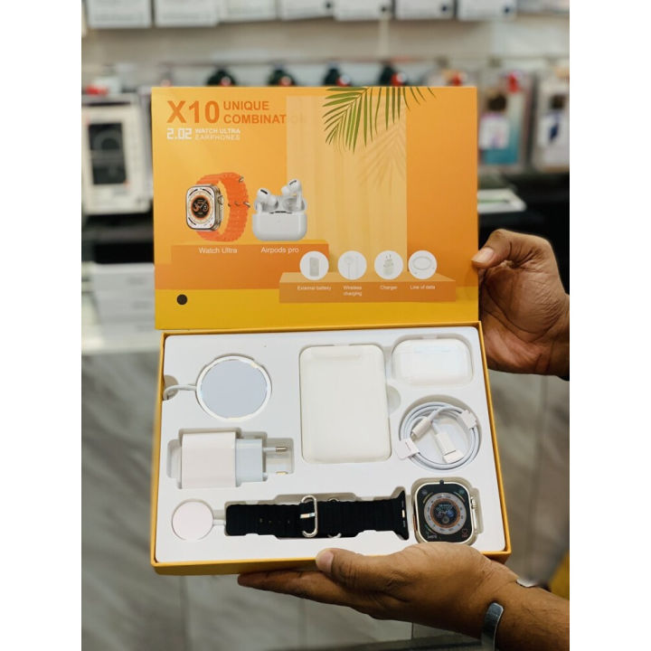X10 i Watch 8 Ultra Combo Pack Smart Watch With Magsafe Battery Pack ...