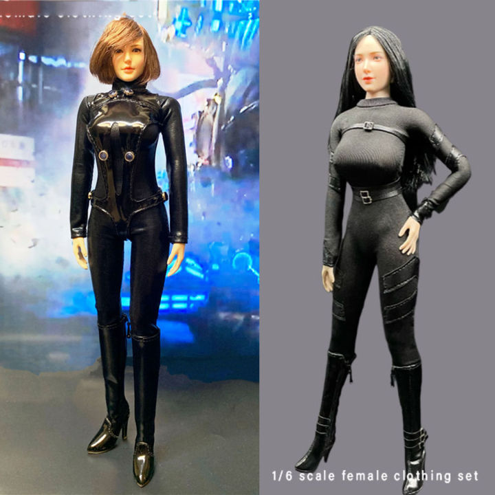 1/6 Scale Female Figure Agent Combat Sut Bodysuit Jumpsuit Clothes With ...