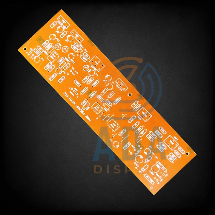 4558 Tone Preamp with MIC Input PCB– DIY Audio Amplifier Board (PCB ...