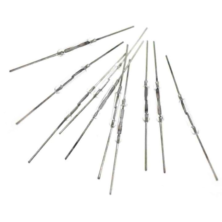 10pcs N/O Reed switch Magnetic Switch 2 * 14mm Normally Open Magnetic ...