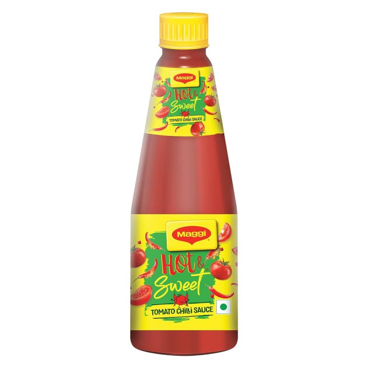 Maggi Hot & Sweet Tomato Chilli Sauce, Perfect Blend of Tomatoes ...