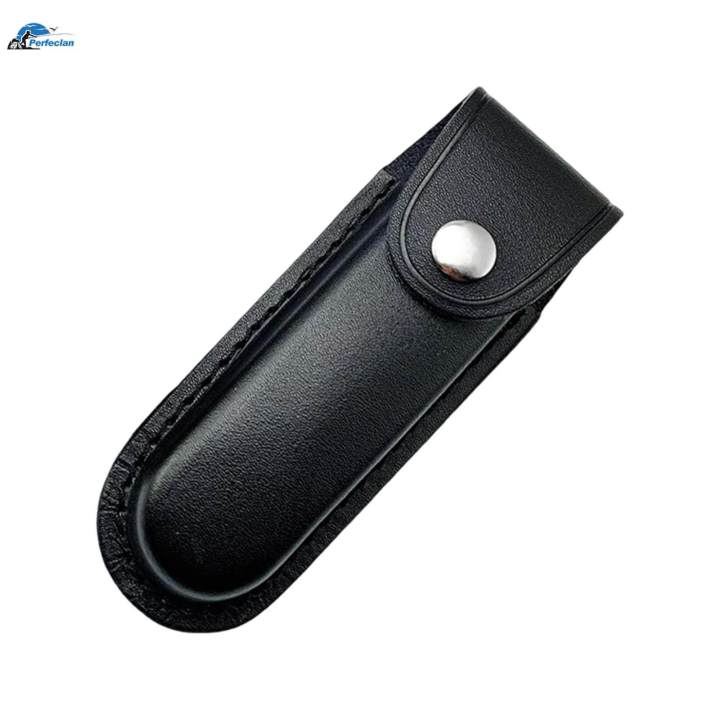 Snap Fastener Leather Folding Carrying Holder Pouch Belt Loop Design ...